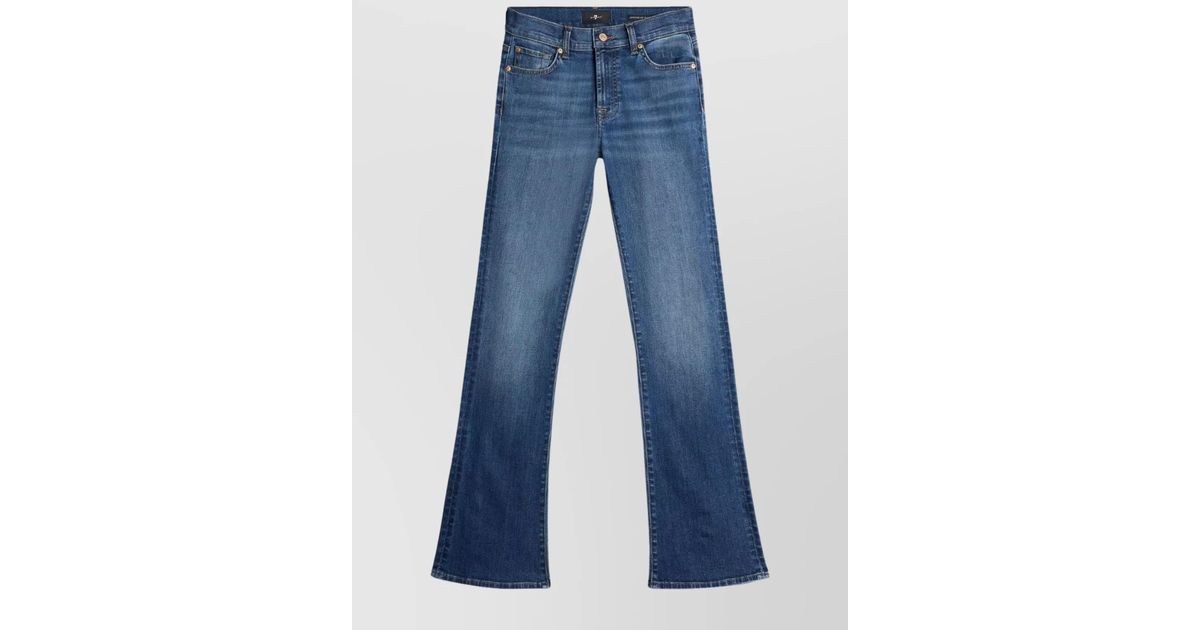 7 For All Mankind Slim Bootcut Jeans Five-Pocket Design in Blue | Lyst UK