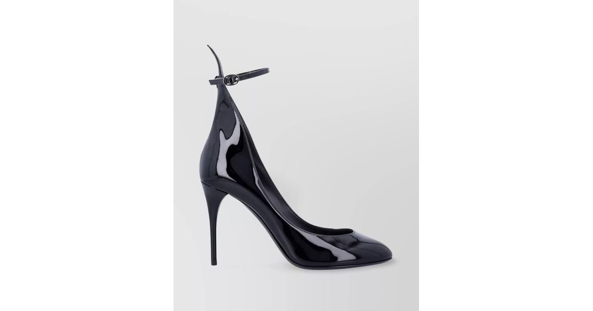Alaïa Glossy Patent Leather Pump 90 Show | Lyst