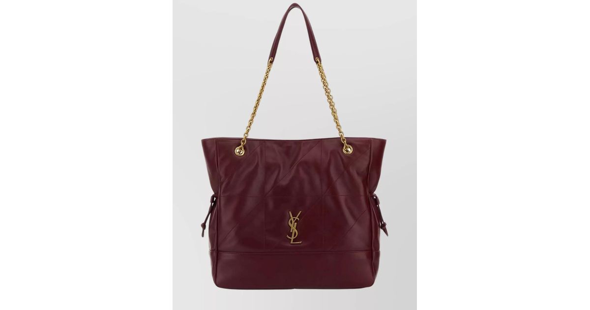 Saint Laurent Jamie Bucket Bag Chain Handles in Purple | Lyst