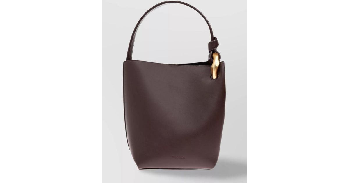 JW Anderson Bucket Shape Single Handle-Tone Hardware in Brown | Lyst UK