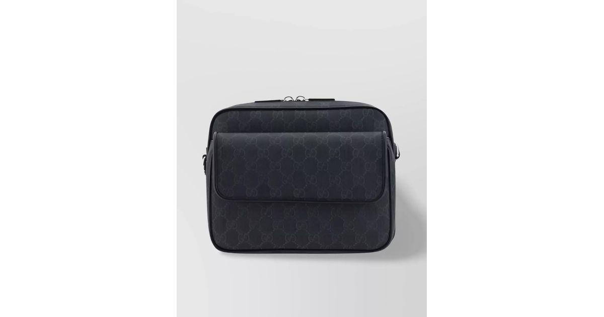 Gucci Jacquard Print Crossbody Bag in Blue for Men | Lyst UK