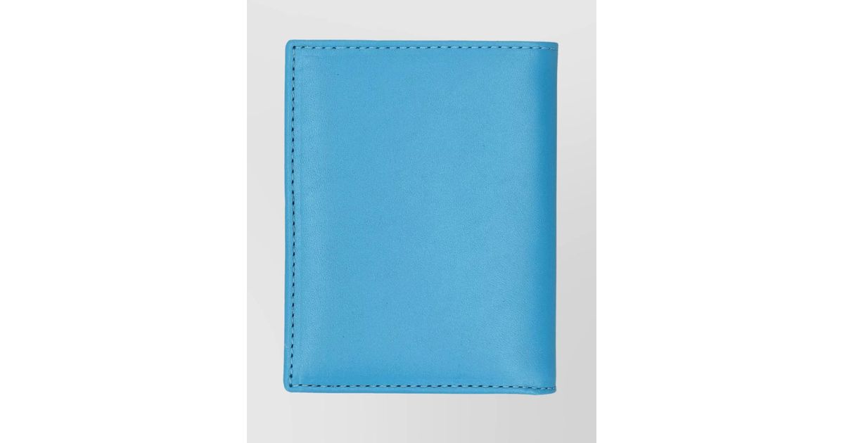 Comme des Garçons Compact Wallet With Modern Design in Blue | Lyst