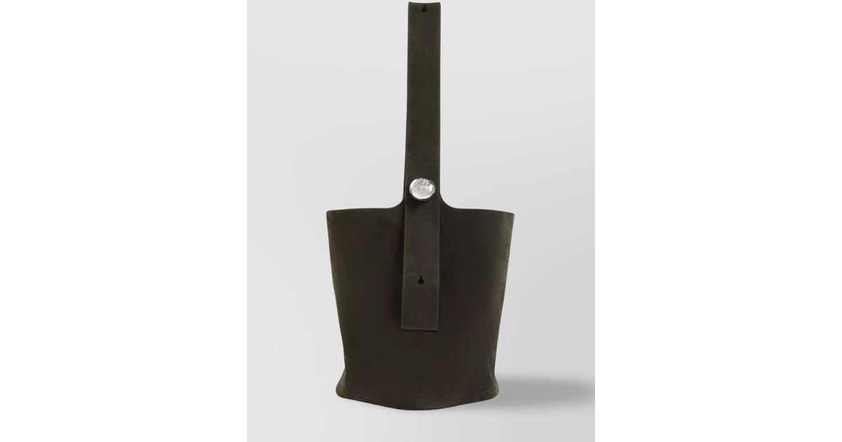 Loewe Structured Shape Large Bucket Bag in Black for Men | Lyst
