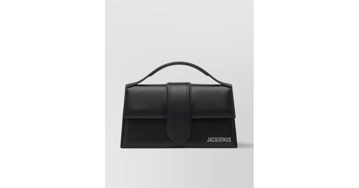 Jacquemus Rectangular Top Handle Detachable Strap Shoulder Bag in Black ...