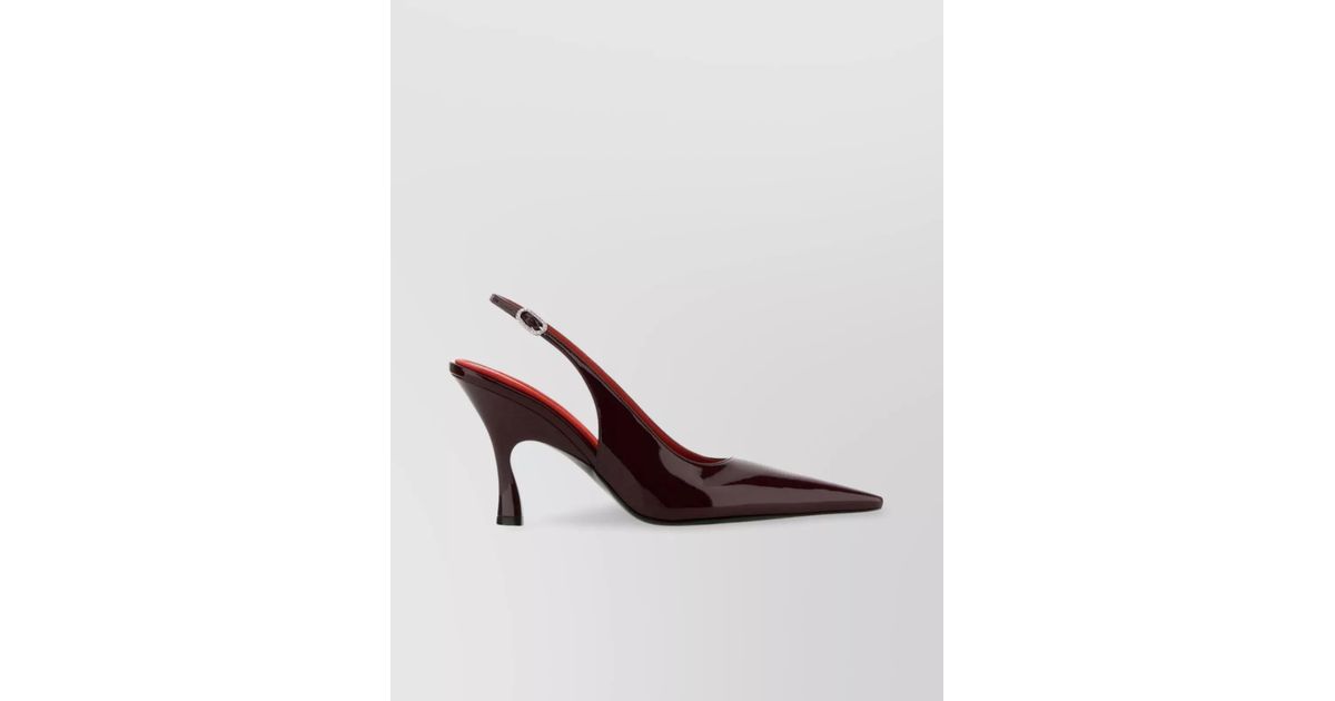 Stella McCartney Glossy Finish Pointed Toe Stiletto Pumps | Lyst