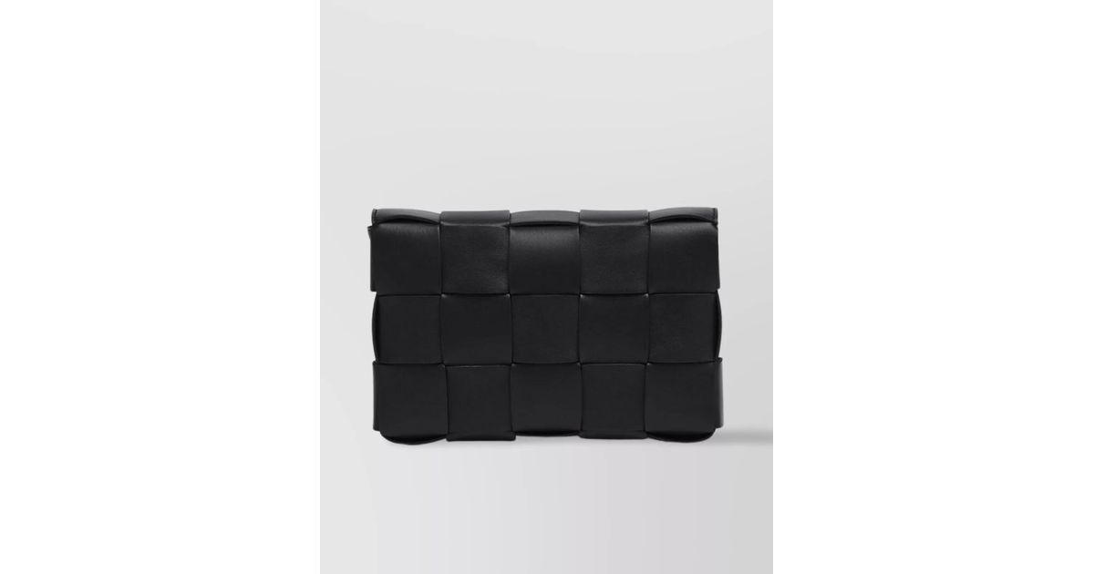 Bottega Veneta Woven Rectangular Shape Shoulder Bag With Adjustable ...
