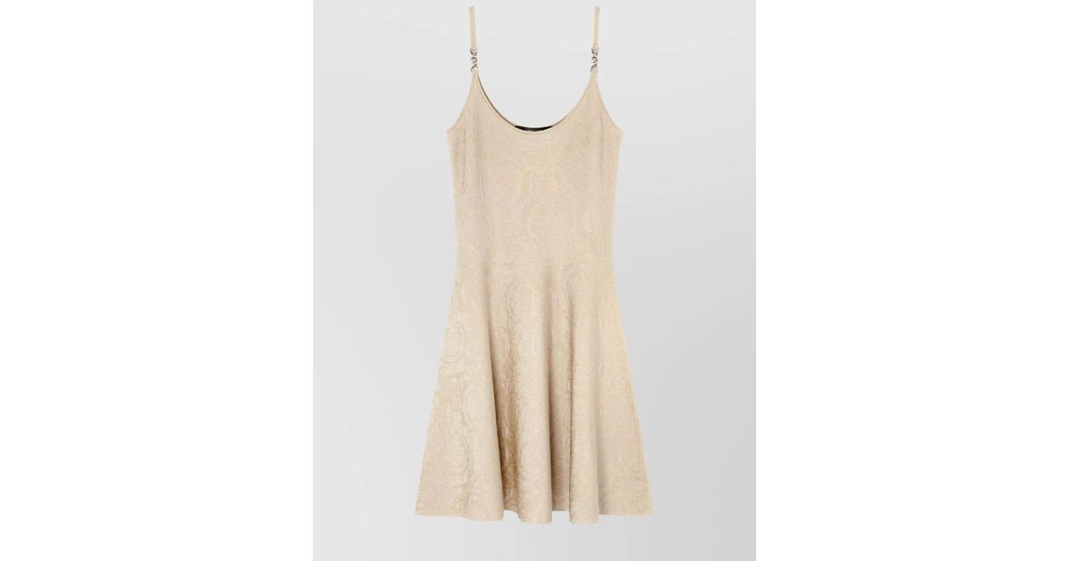 Versace Baroque Texture Mini Robe in Natural | Lyst