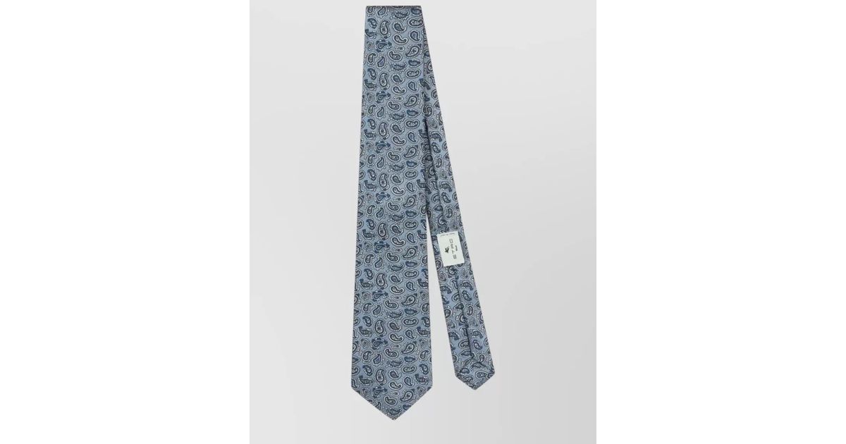 Etro Silk Jacquard Tie Micro Paisley Pattern in Blue for Men | Lyst UK
