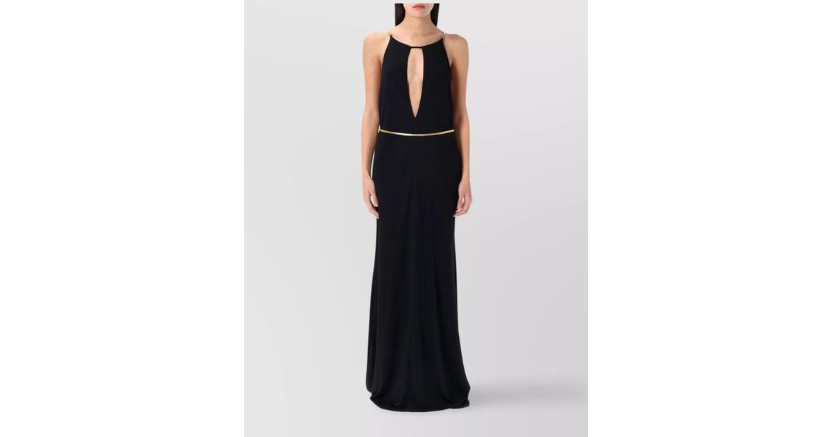 Tom Ford Sable + Chain Evening Dress in Black | Lyst
