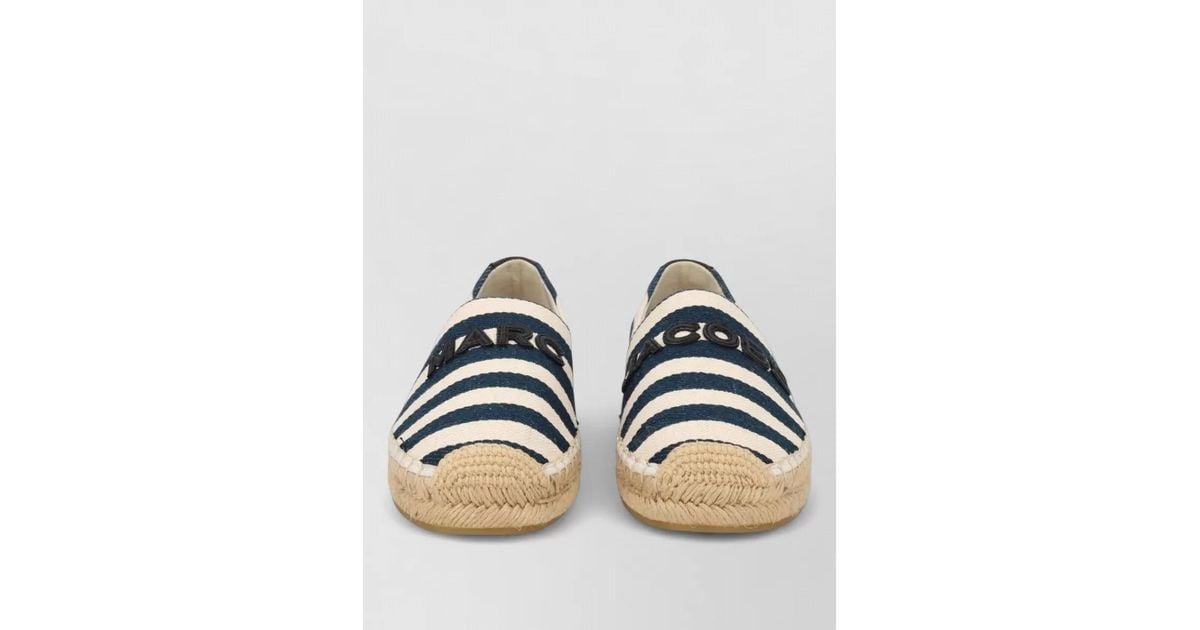 Marc Jacobs Espadrilles Jute Sole Round Toe Striped in Blue | Lyst UK