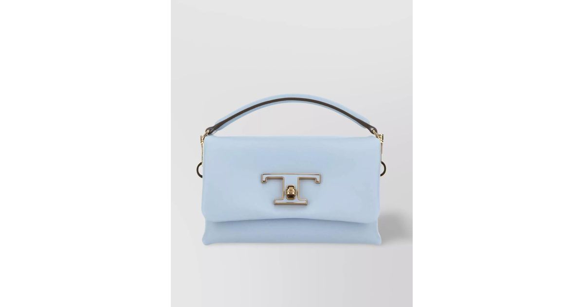 Tod's Micro T Structured Handbag in Blue | Lyst UK