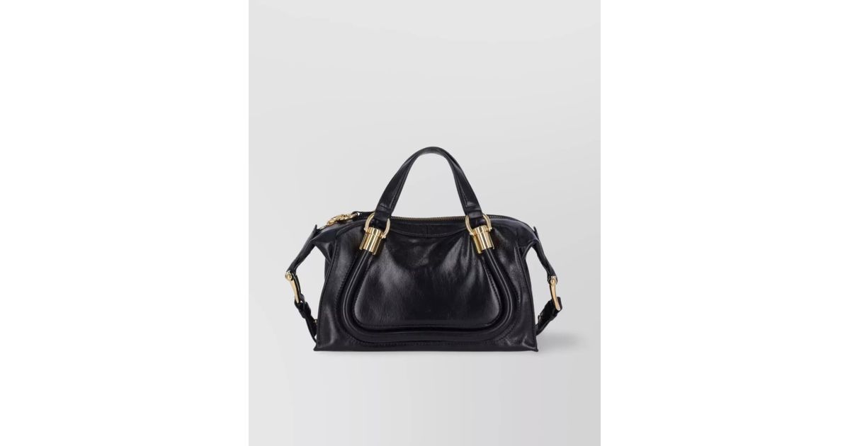 Chloé Detachable Strap Top Handle Tote Bag in Black | Lyst