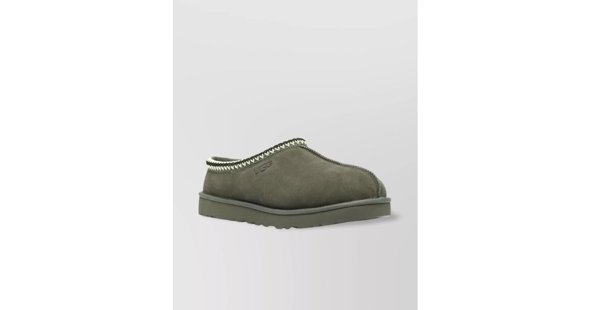 UGG Slipper Shaggy Suede Almond Toe in Green for Men | Lyst UK