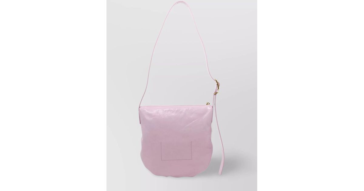 Jil Sander Strap Hardware Shoulder Bags in Pink | Lyst