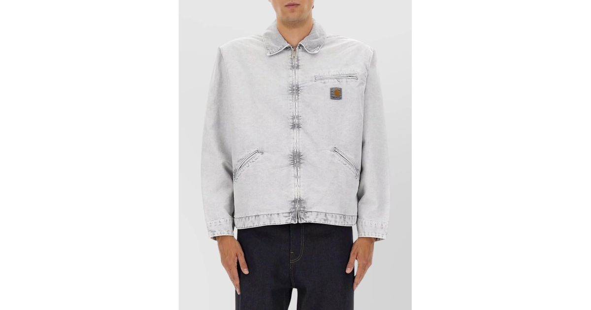 Carhartt Jacket With Chest And Side Pockets in Grey for Men | Lyst UK