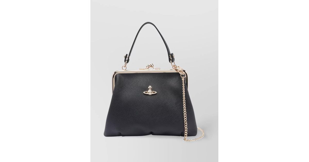 Vivienne Westwood Granny Handbag With Removable Chain Strap in Black ...