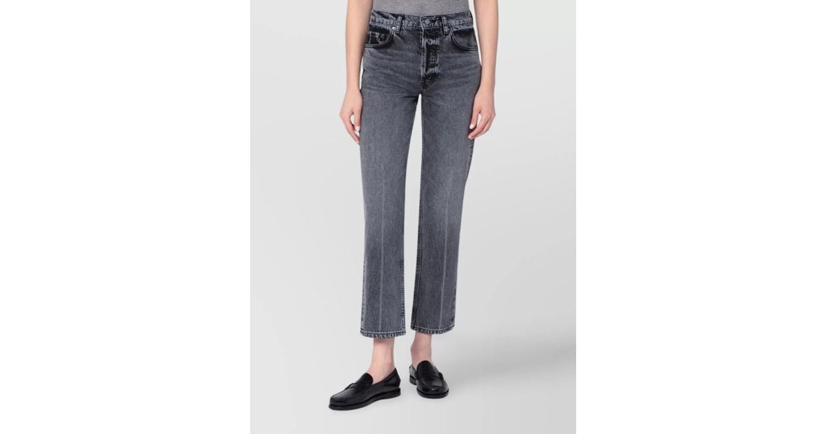 Anine Bing Kate Jeans Steel in Blue | Lyst UK