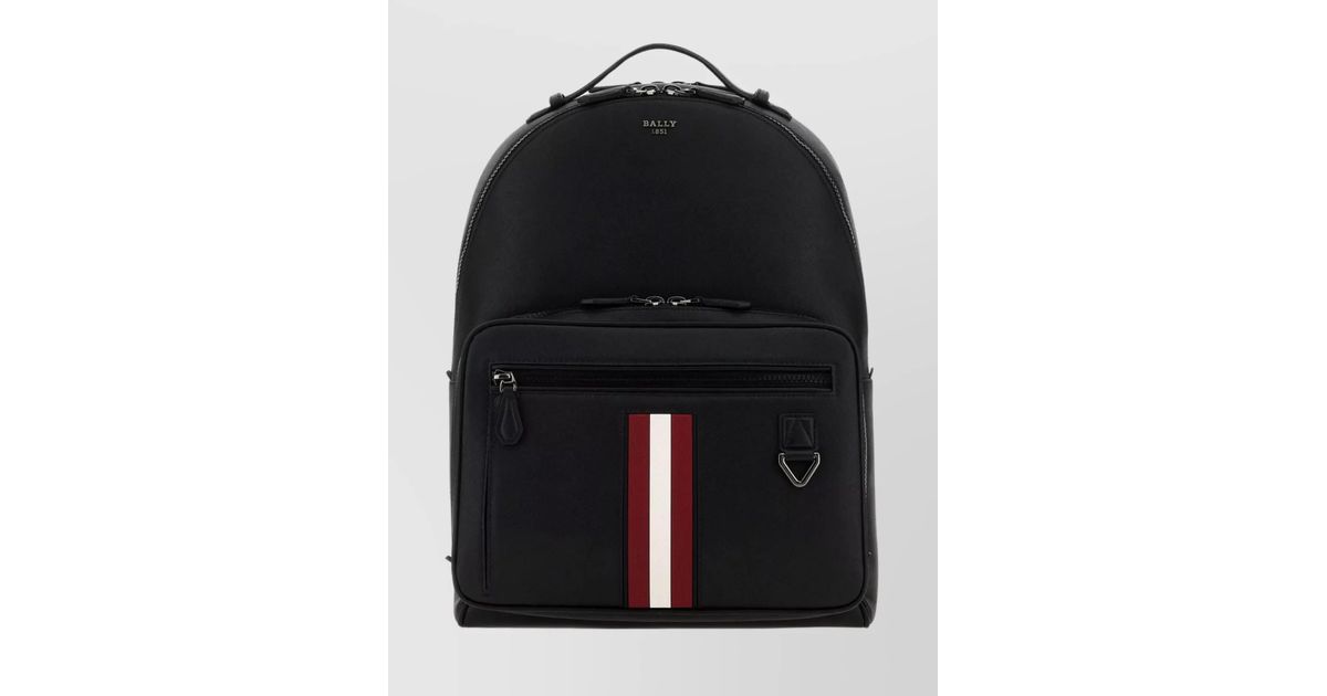 Bally Padded Straps Maverick Leather Backpack in Black for Men | Lyst