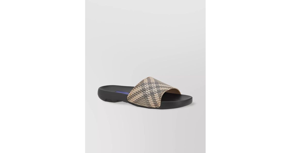 Burberry Check Band Slides Archive for Men | Lyst