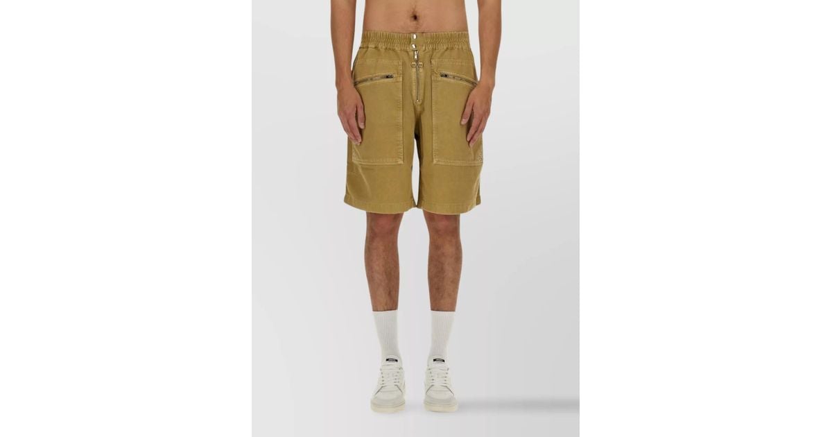 Isabel Marant Jayah Bermuda Shorts With Pockets And Belt Loops in ...