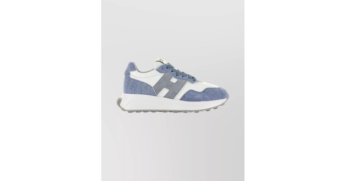 Hogan Sneakers With Denim And Suede Panels in Blue | Lyst UK