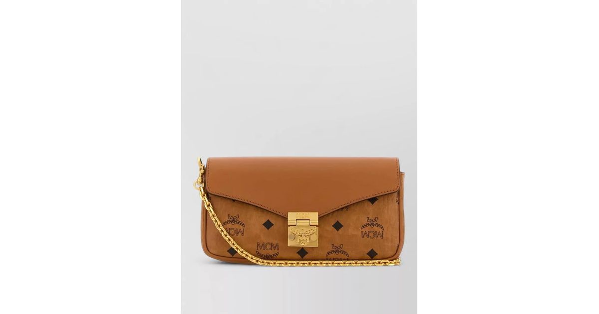 MCM Tracey Mini Shoulder Bag in Brown | Lyst