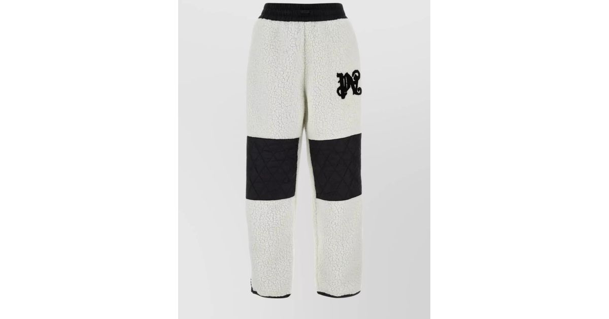 Palm Angels Fabric Joggers With Elastic Waist And Contrast Panels in ...