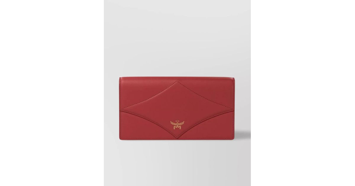 MCM "Chain Link" Crossbody Bag in Red | Lyst