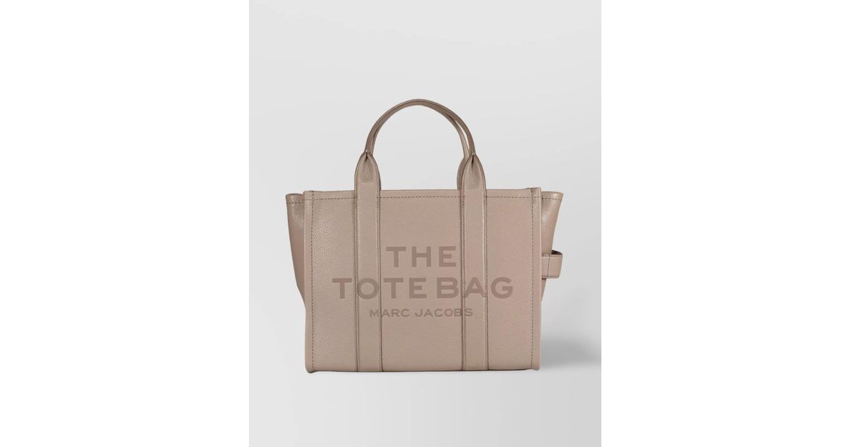 Marc Jacobs Removable Strap Medium Tote Bag Top Handles in Natural | Lyst