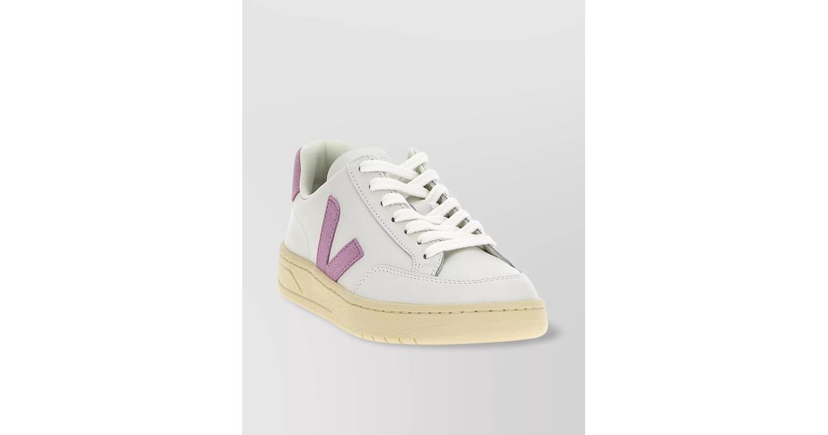Veja Rubber Sole Contrast Heel Tab Sneakers | Lyst