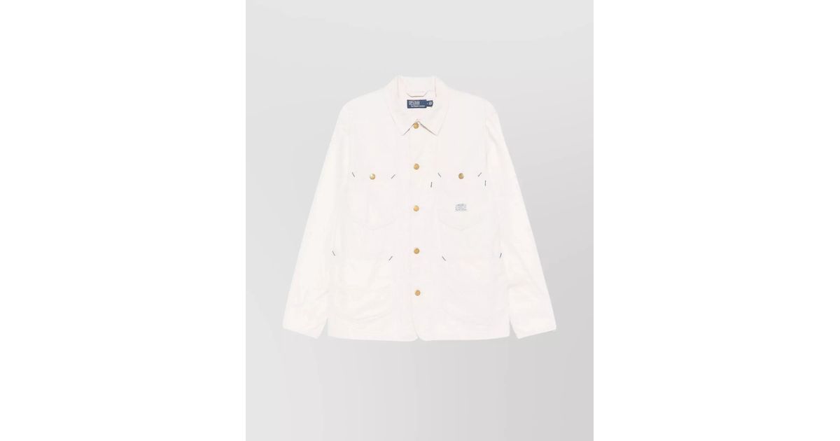 Ralph Lauren Field Jacket Without Lining in Natural for Men | Lyst