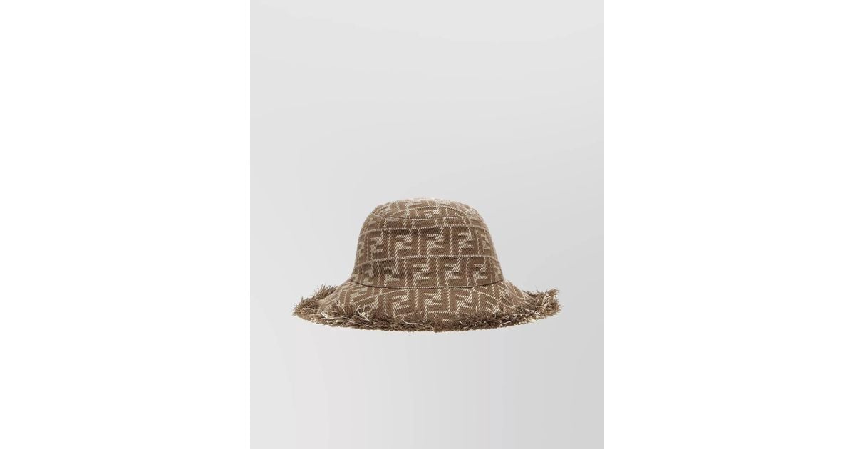 Fendi Monogram Bucket Hat Wide Brim | Lyst