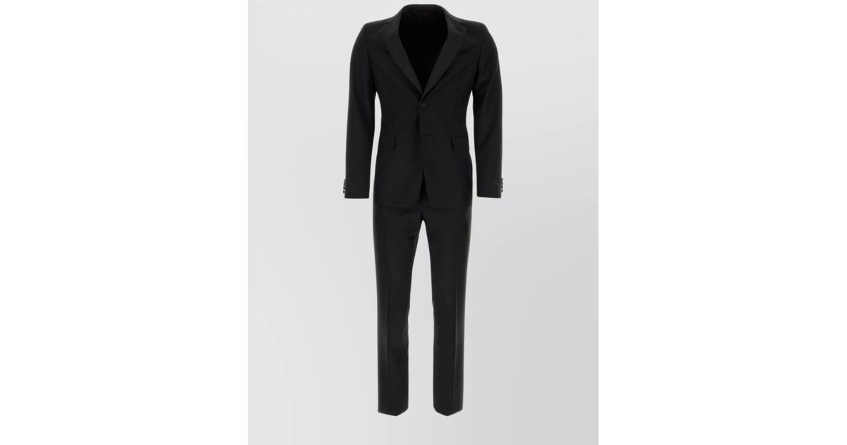 Prada Wool Mohair Tuxedo in Black for Men | Lyst UK