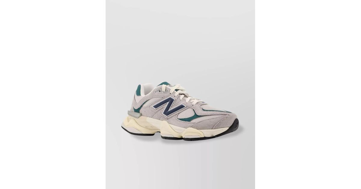 New Balance Mesh And Suede Sneakers Logo Side in Metallic for Men | Lyst