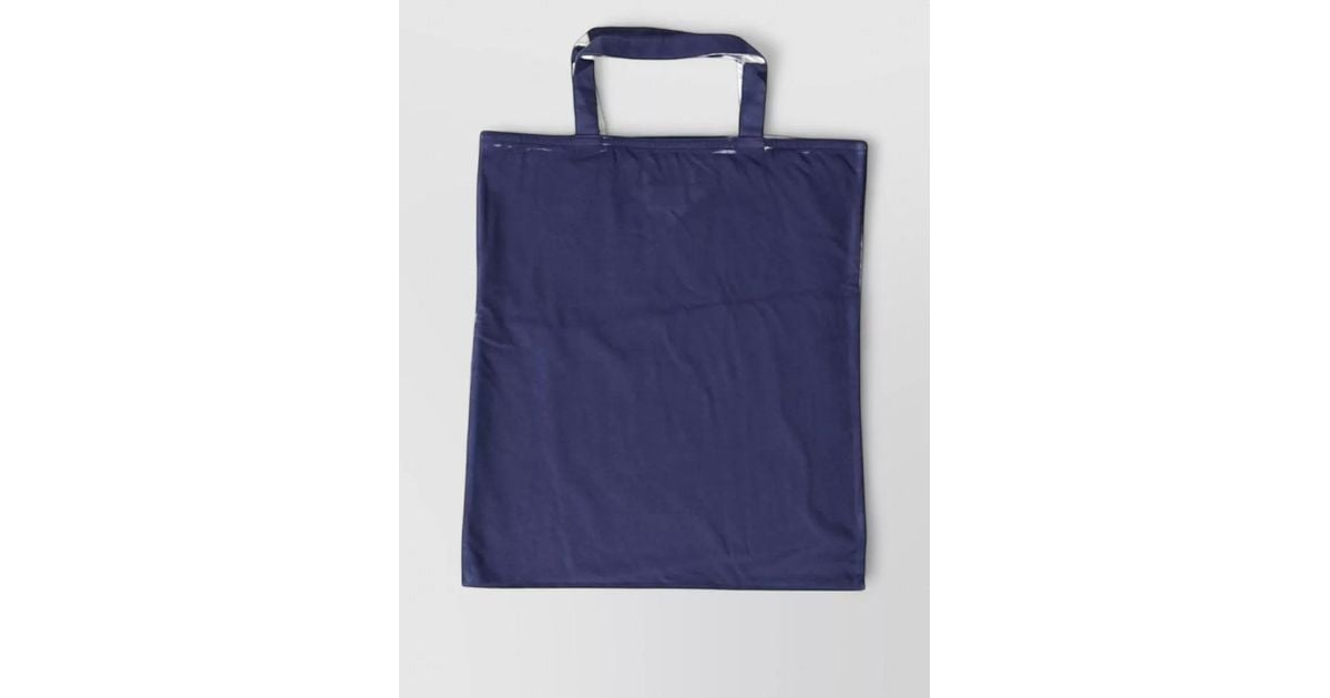 Prada Rectangular Cotton Tote Bag Chic Outings in Blue | Lyst UK
