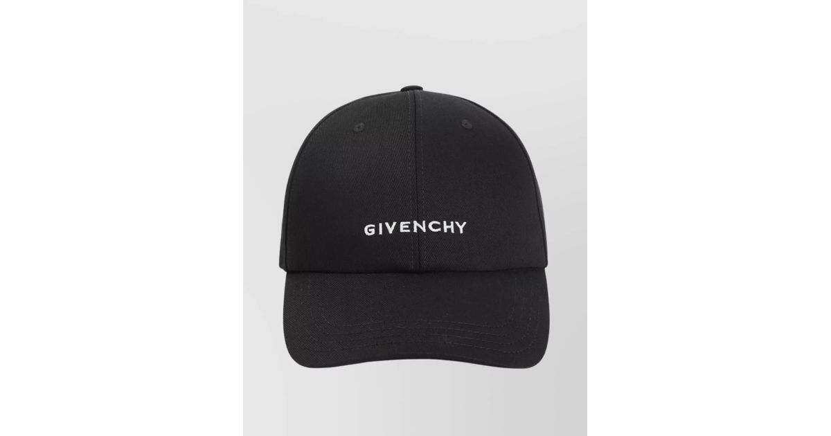 Givenchy Curved Brim Cap Eyelet Vents in Black for Men | Lyst UK