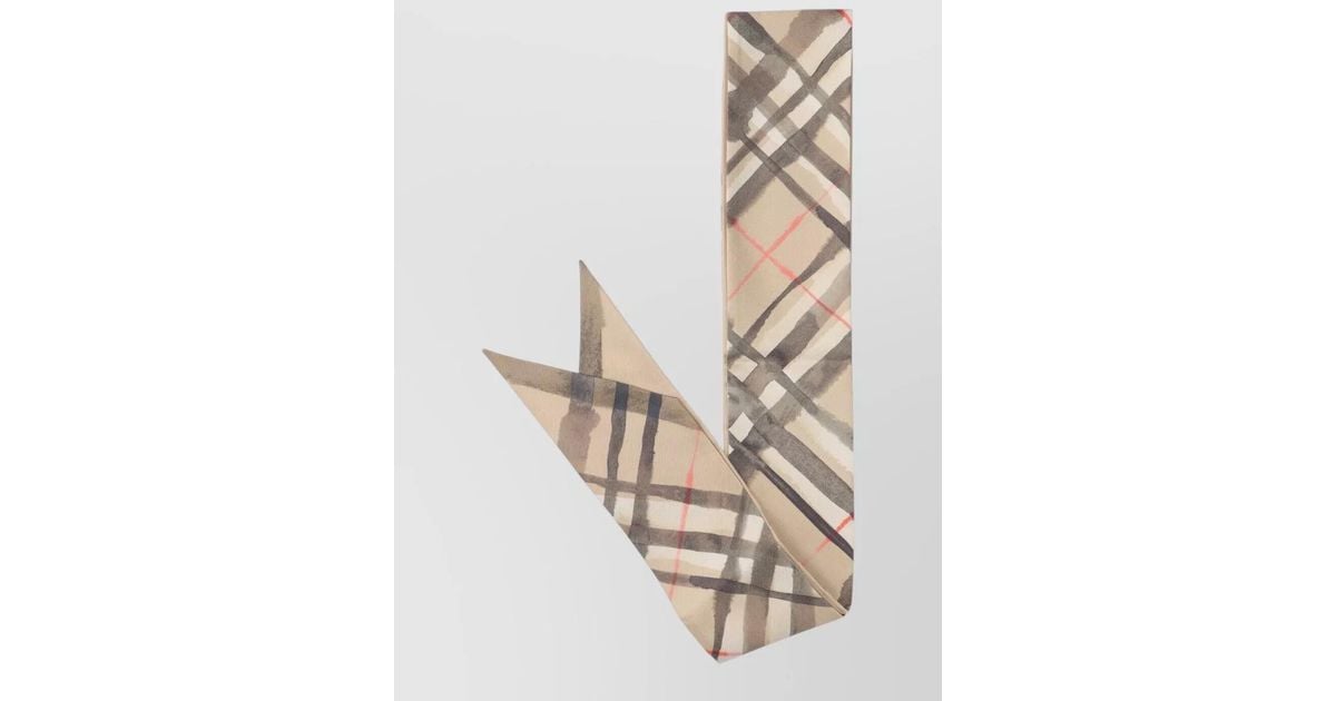 Burberry Signature Pattern Rectangular Lightweight Soft Scarf in ...