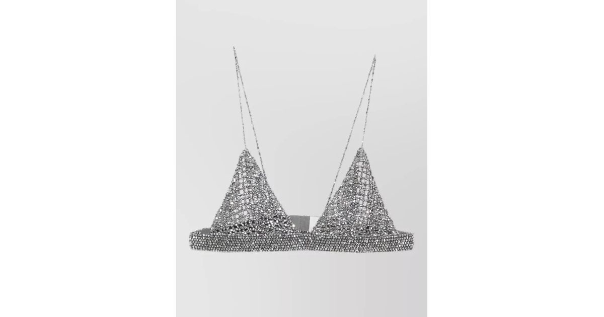 Golden Goose Triangle Cup Top Tone Chain in Grey | Lyst UK