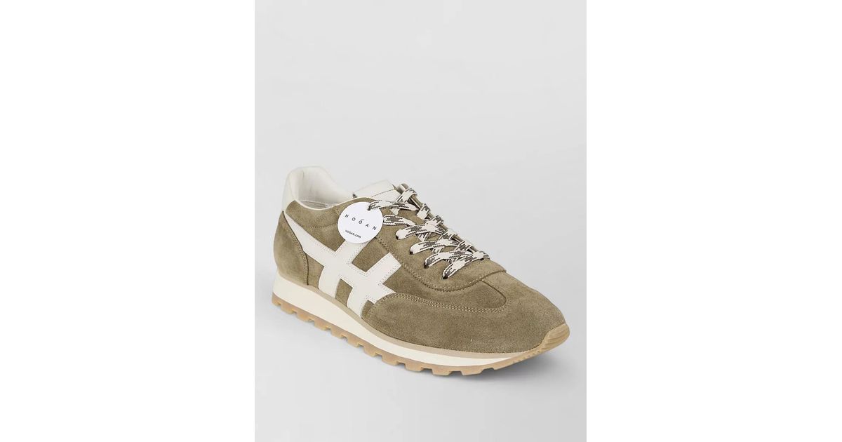 Hogan 86Er Suede Sneakers Smooth Leather Detail in Metallic for Men ...