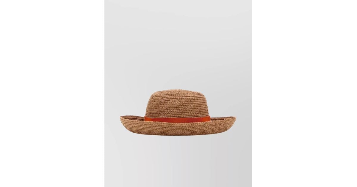 Helen Kaminski Raffia Newport Sb Hat in Brown | Lyst
