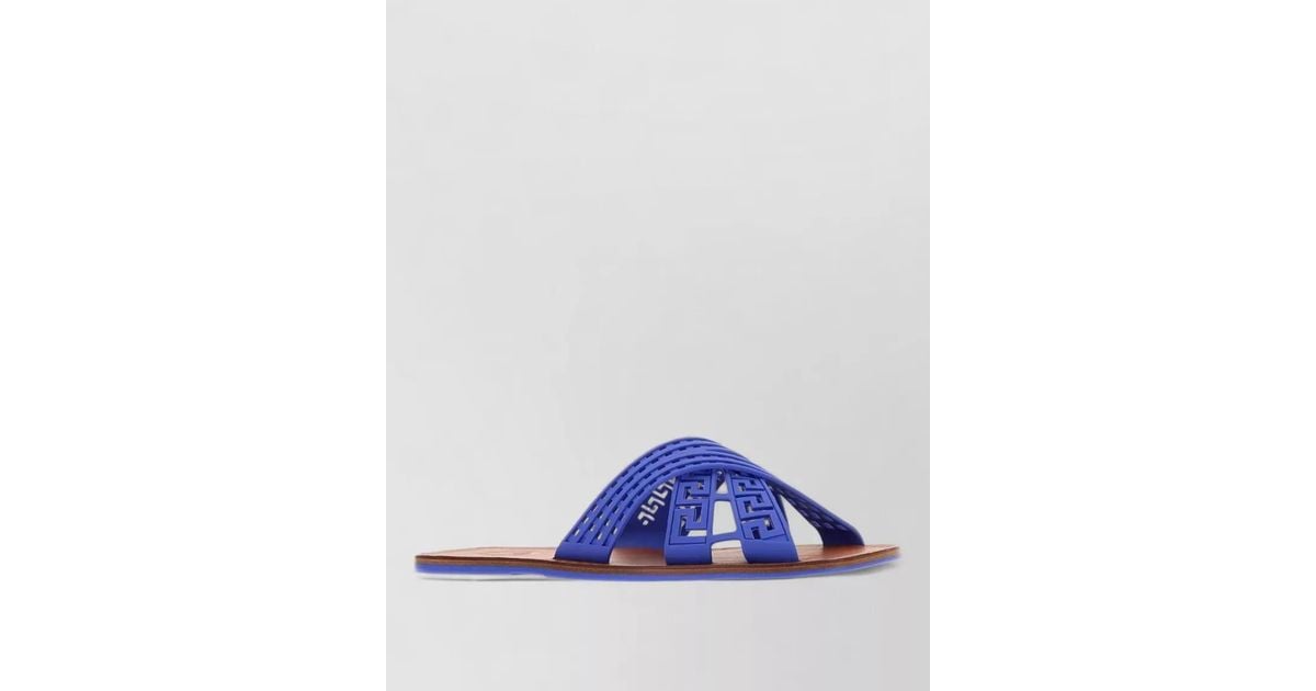 Versace Rubber Slides Open Toe Flat Sole Design for Men | Lyst UK