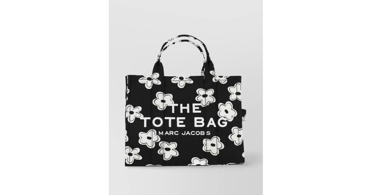 Marc Jacobs Shopper Tote Bag Floral Pattern in Black | Lyst