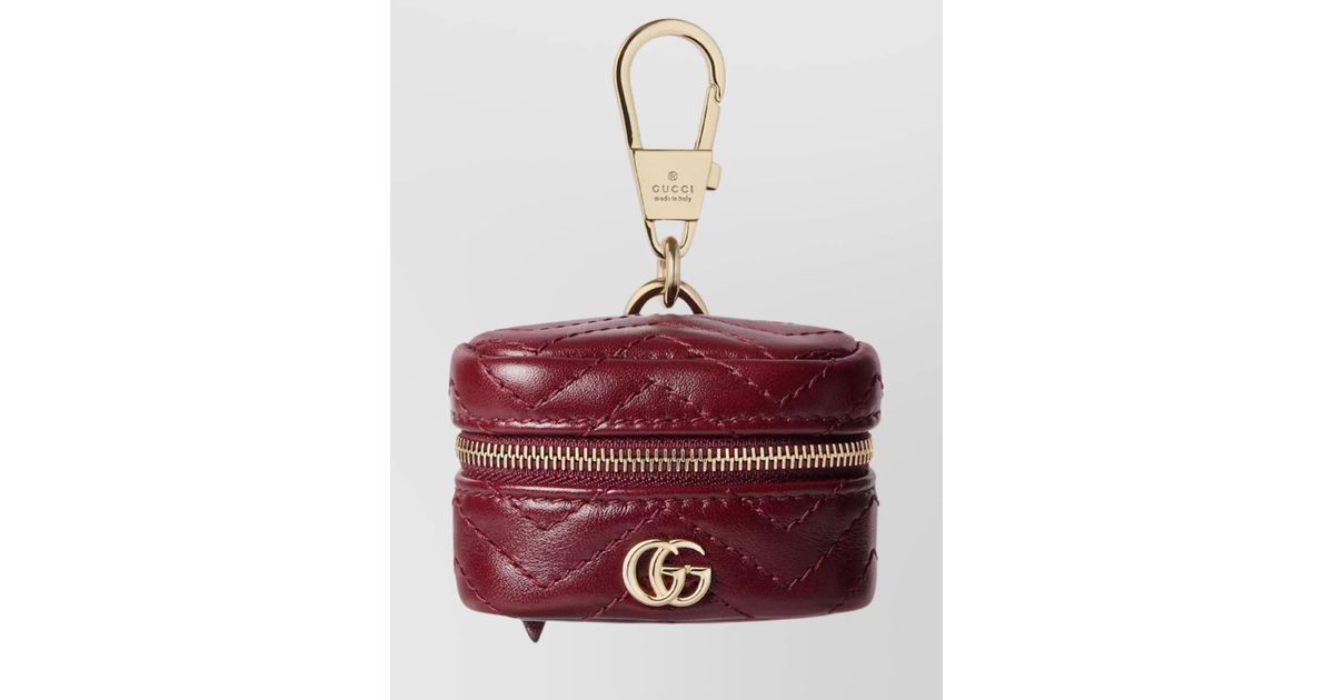 Gucci Airpods Holder Chain Strap in Red | Lyst