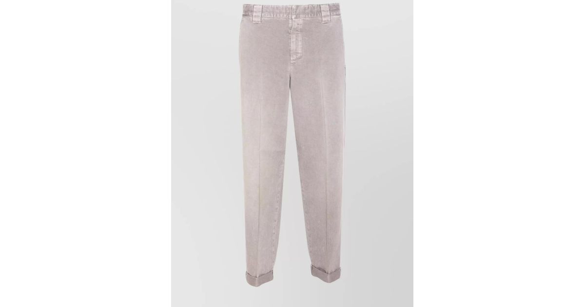 Golden Goose Cotton Regular-Fit Cuffed Trousers for Men | Lyst
