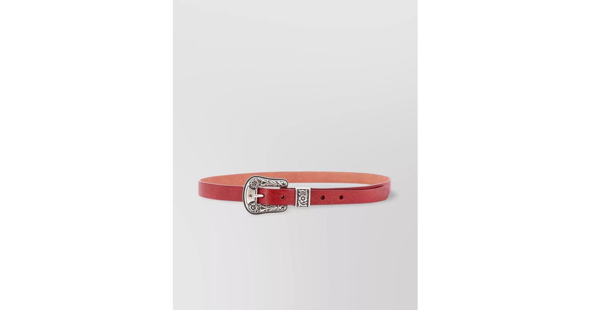 Golden Goose Leather Belt With Metal Western Buckle | Lyst UK