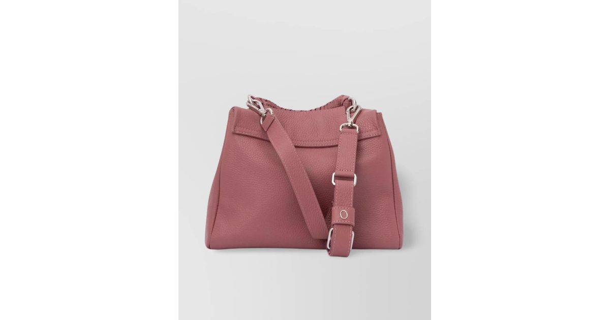 Orciani Braided Handle Metal Hardware Structured Shape in Pink | Lyst