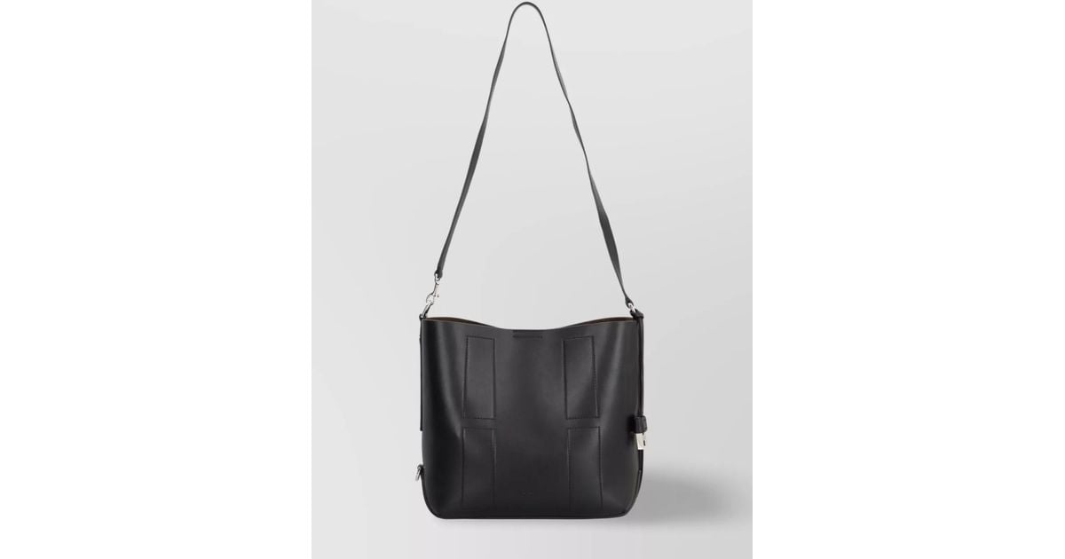 Hogan Small Leather Cross-Body Bag in White | Lyst