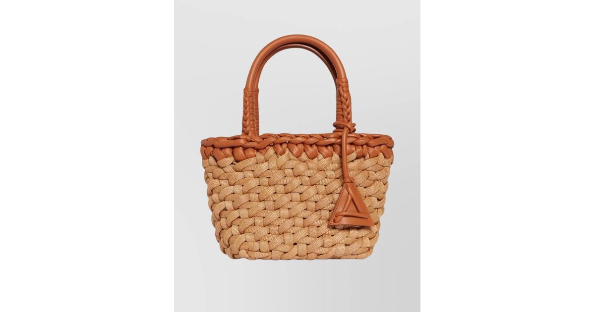 Alanui Woven Tote Bag Braided Handles in Brown | Lyst UK