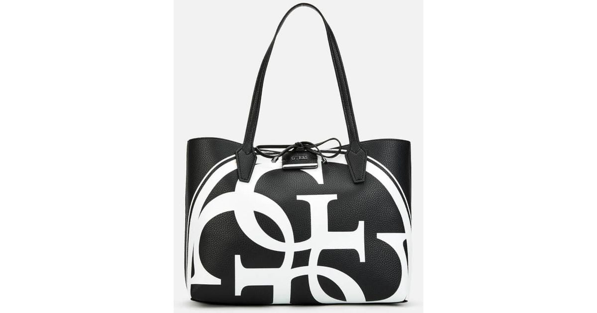 Guess Reversible Bobbi Logo Tote Bag in Black | Lyst Canada