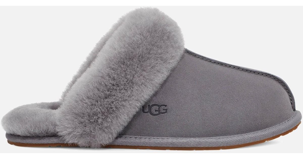 UGG Scufette Ii Sheepskin Slippers in Grey | Lyst UK